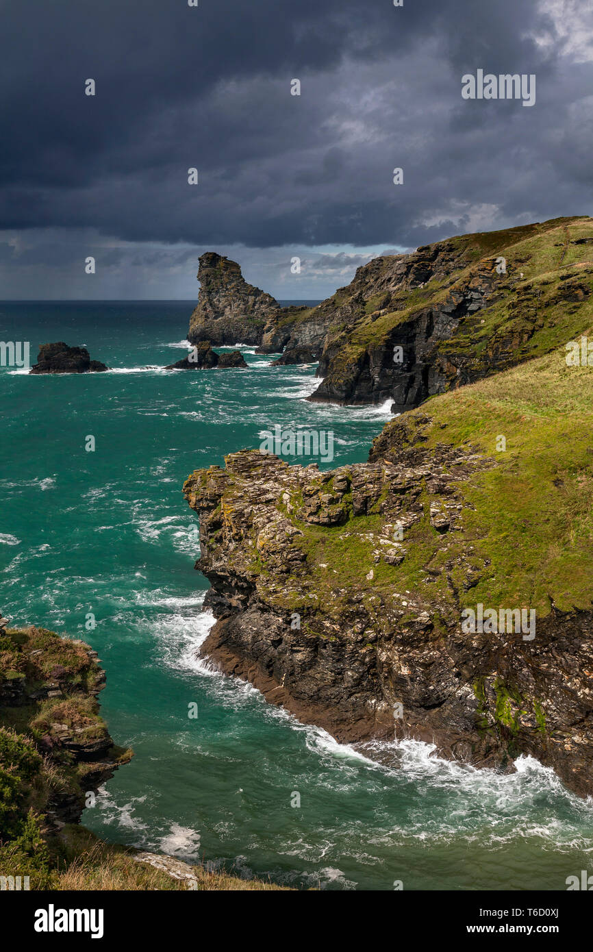 Long Island; From Rocky Valley; Cornwall; UK Stock Photo - Alamy