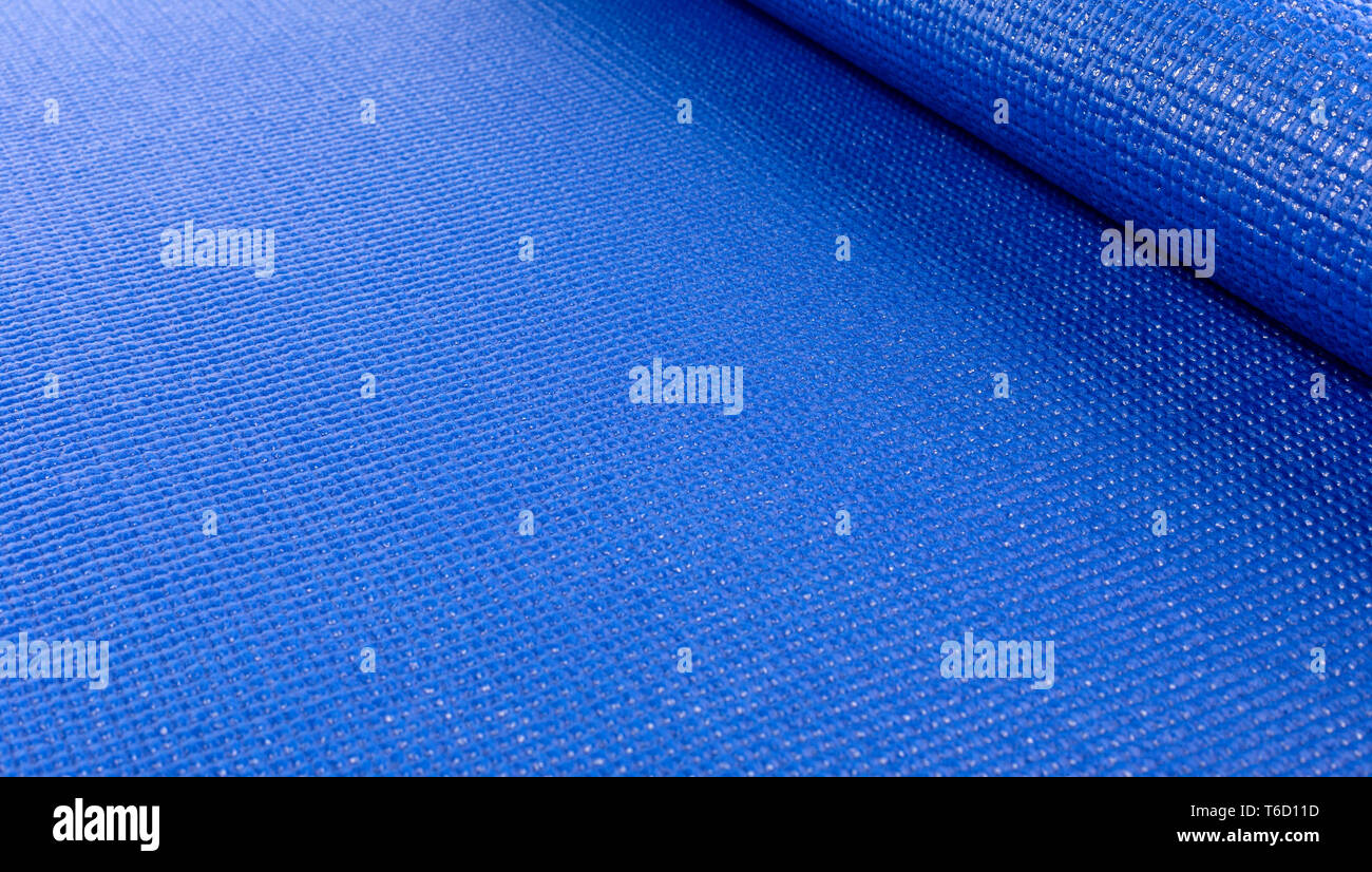 blue yoga mat texture and background Stock Photo - Alamy