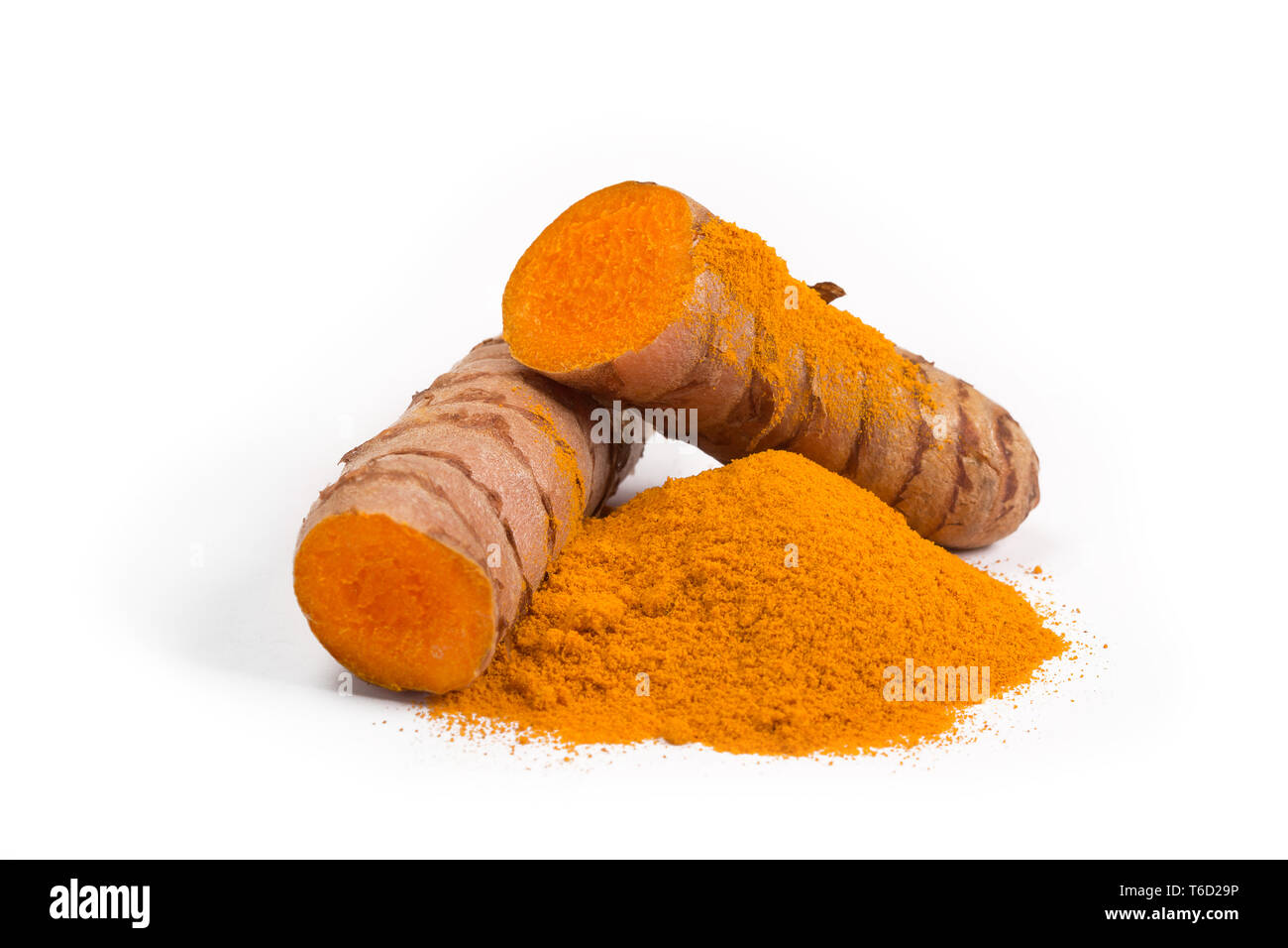 Turmeric root and powder hi-res stock photography and images - Alamy