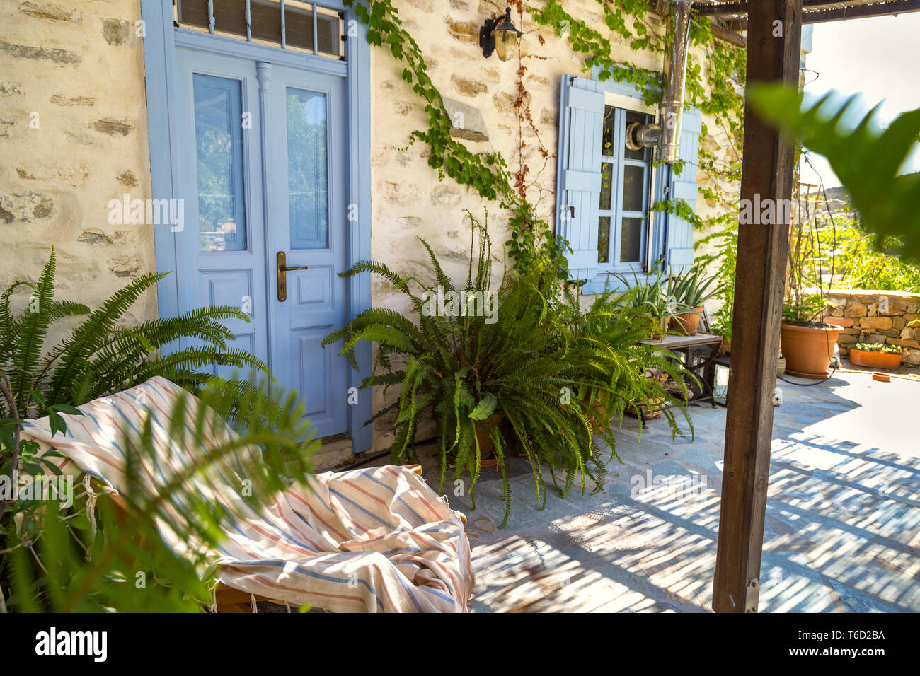 Greek backyard hi-res stock photography and images - Alamy