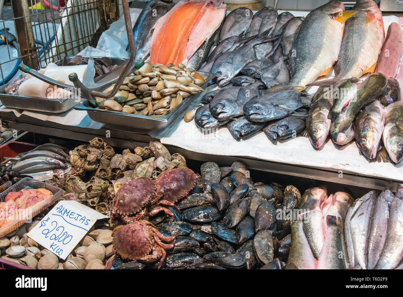 Mercado central central market in santiago hi-res stock photography and ...