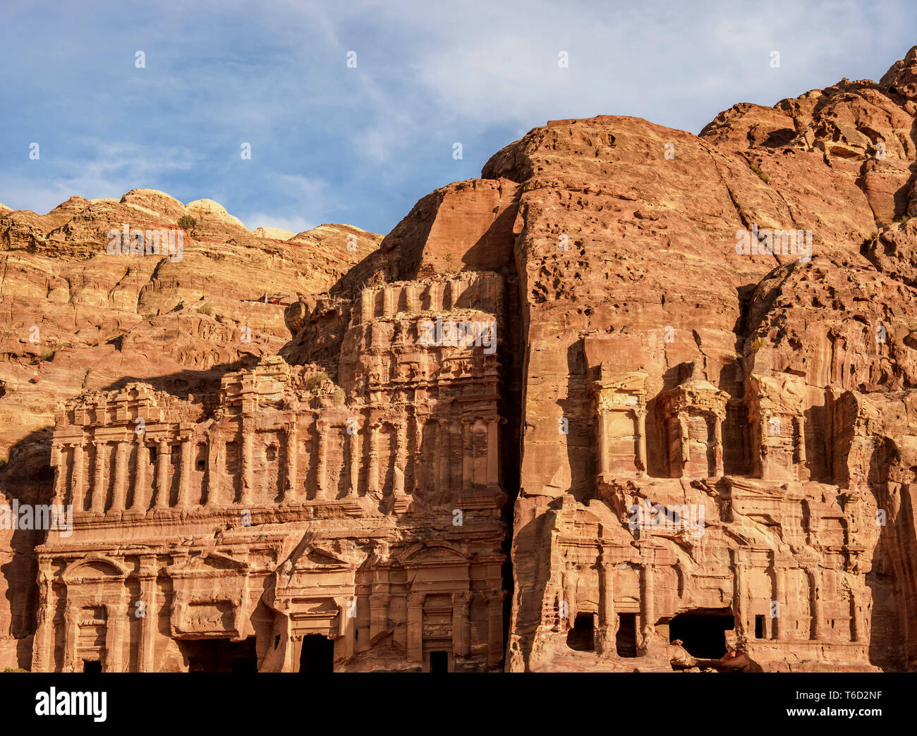 Palace and Corinthian Tombs, Petra, Ma'an Governorate, Jordan Stock ...