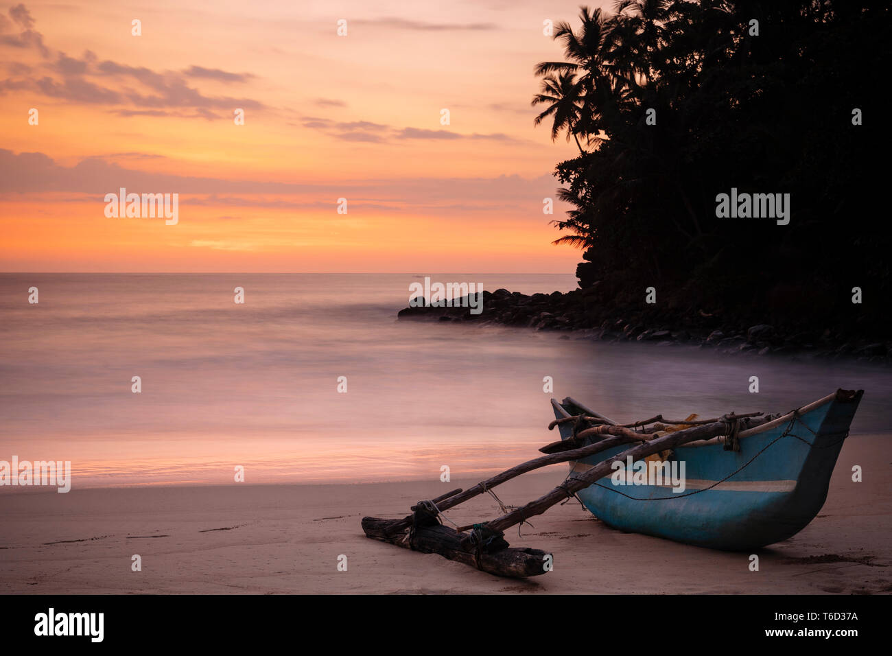 Talalla Beach at dawn, South Coast, Sri Lanka, Asia Stock Photo - Alamy