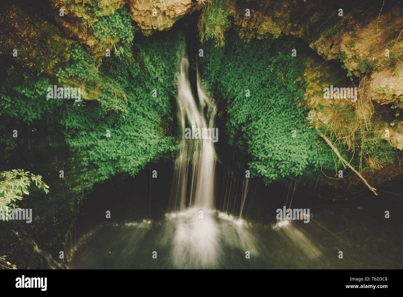 Waterfall in the Natural Fall State Park, Oklahoma Stock Photo - Alamy