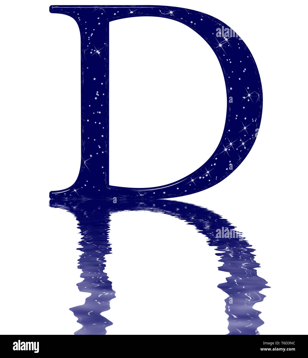Roman numeral 500, five hundred, star sky texture imitation, reflected ...