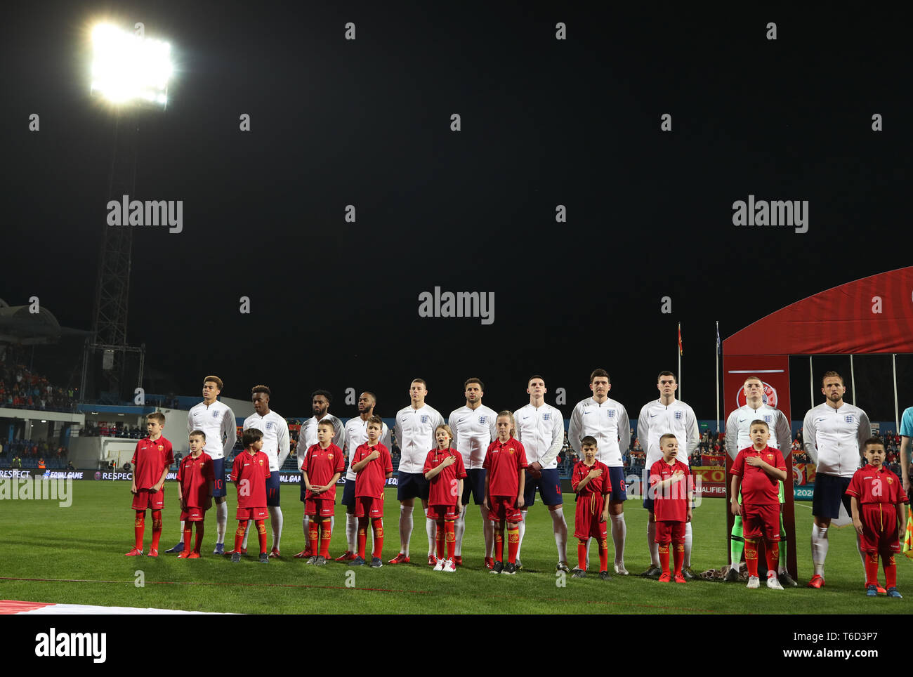 England players line up prior to game Stock Photo - Alamy