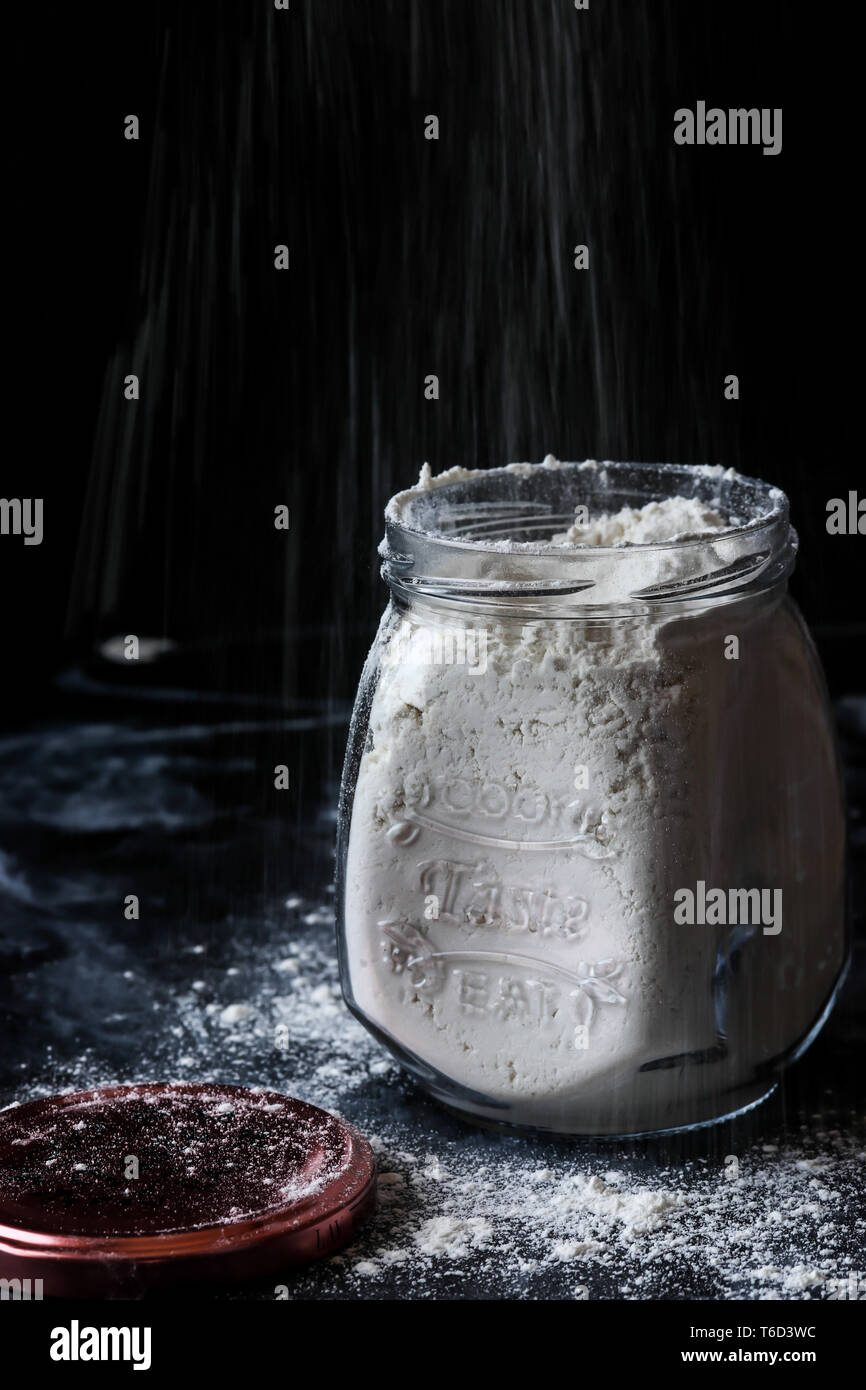 A jar of flour Stock Photo - Alamy