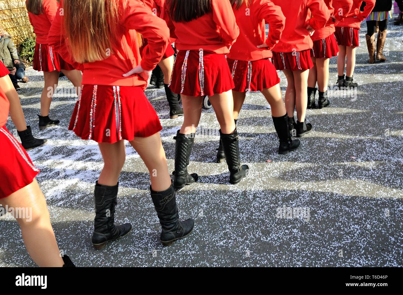 Dance Guard on the way in the street carnival Stock Photo - Alamy