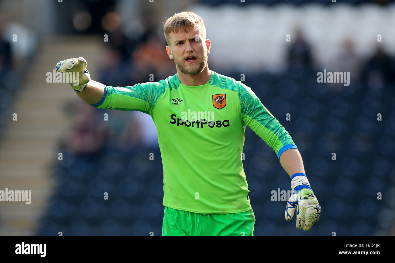 Hull City goalkeeper George Long Stock Photo - Alamy