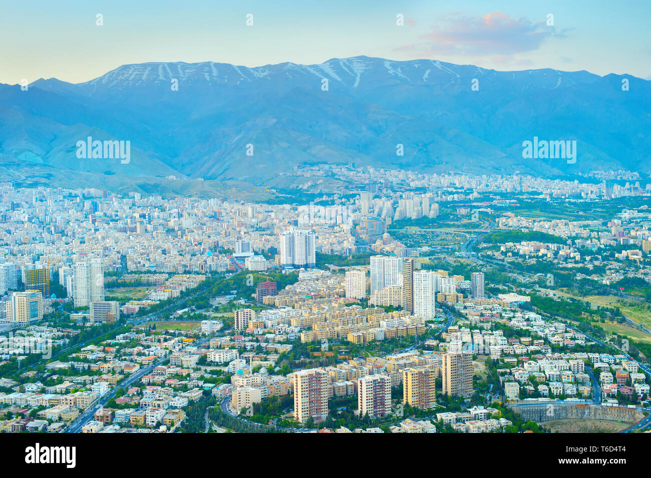 Tehran aerial view, Iran Stock Photo - Alamy