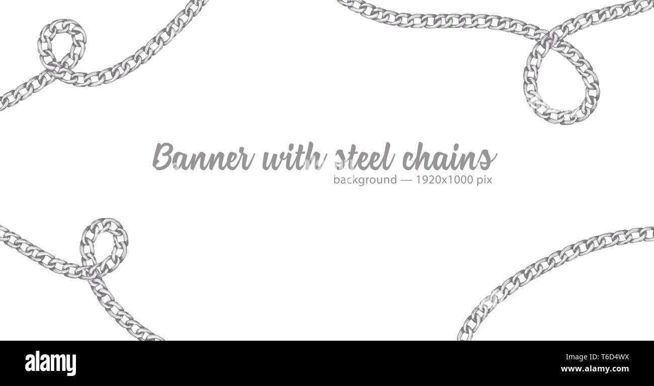 Horizontal web banner with abstract pattern of hand-drawn sketch silver ...