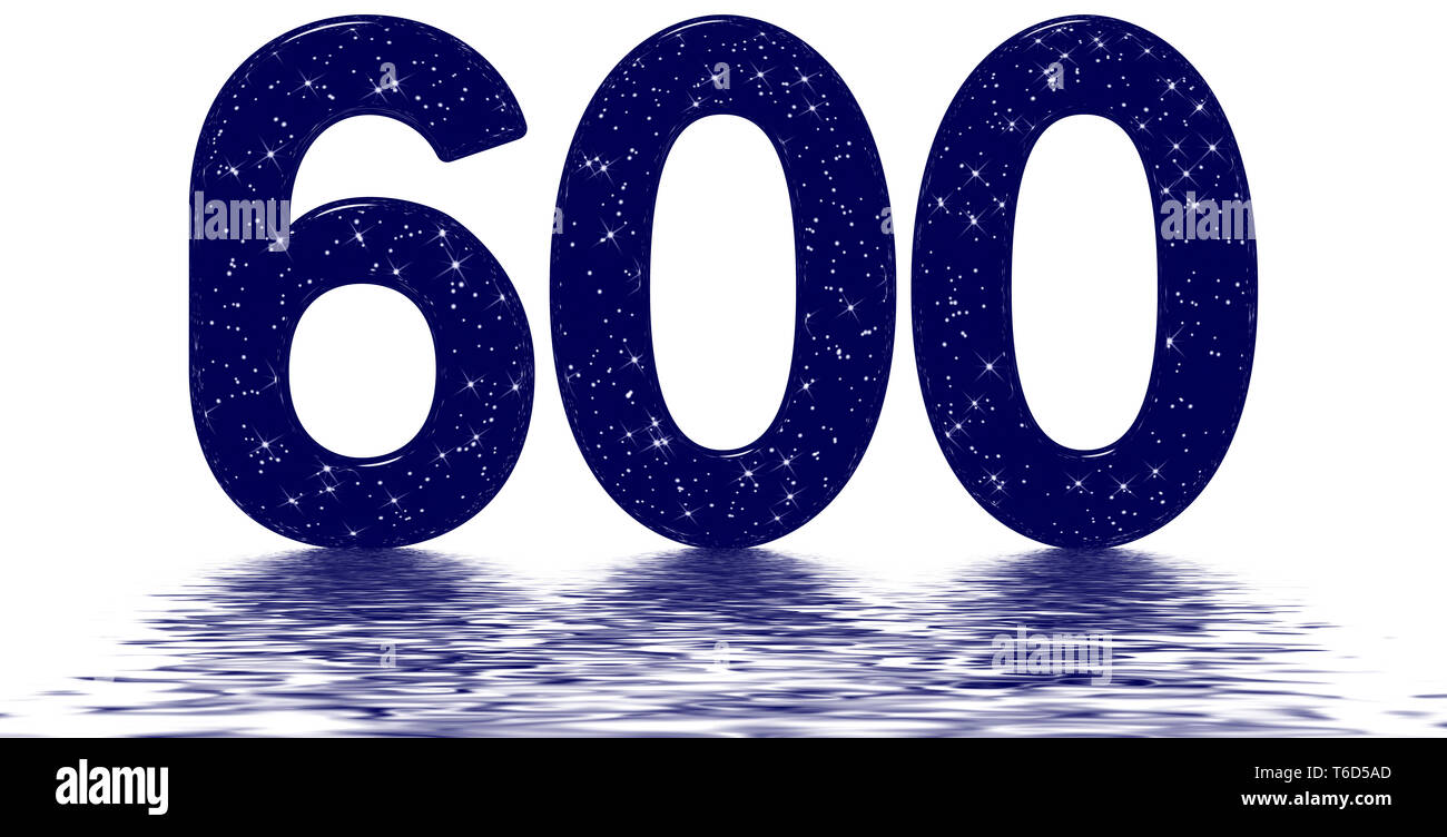 3d number 600 hi-res stock photography and images - Alamy