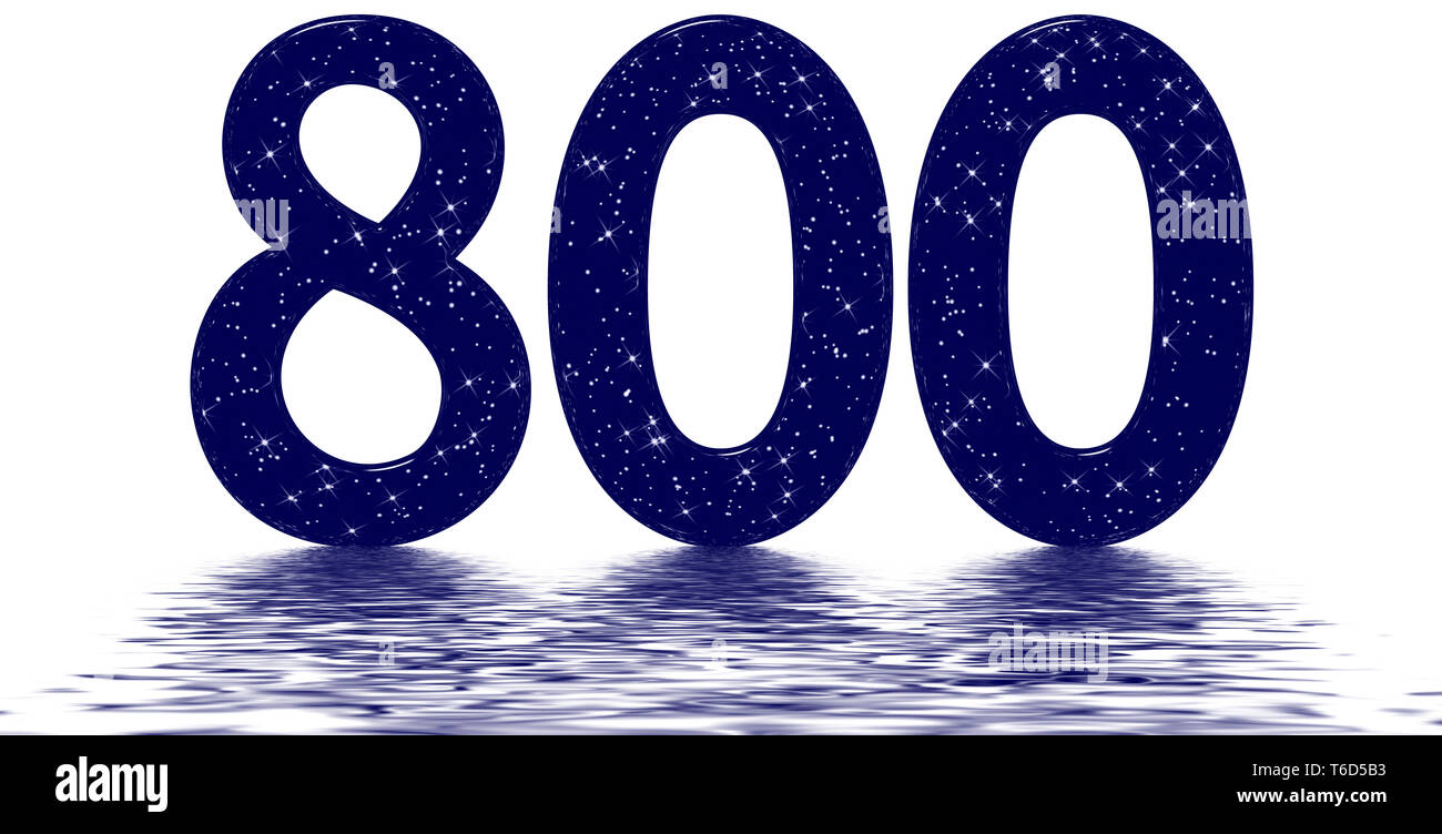 3d number 800 hi-res stock photography and images - Alamy