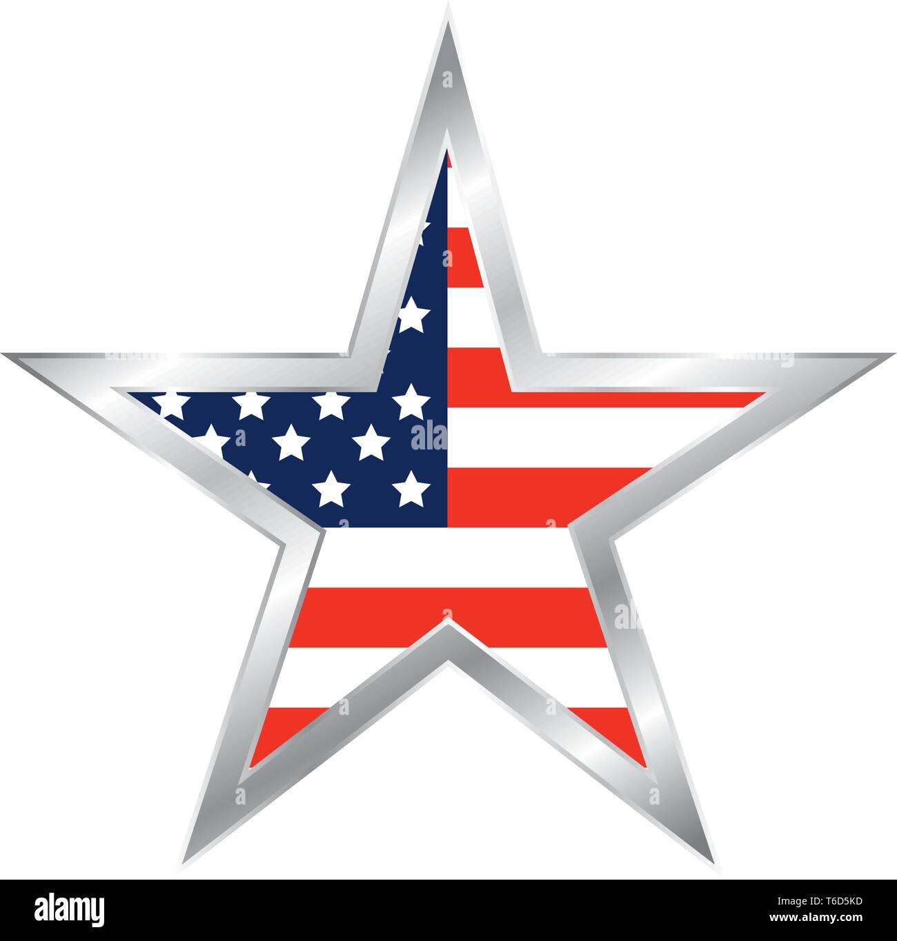 star with united states of america flag Stock Vector Image & Art - Alamy