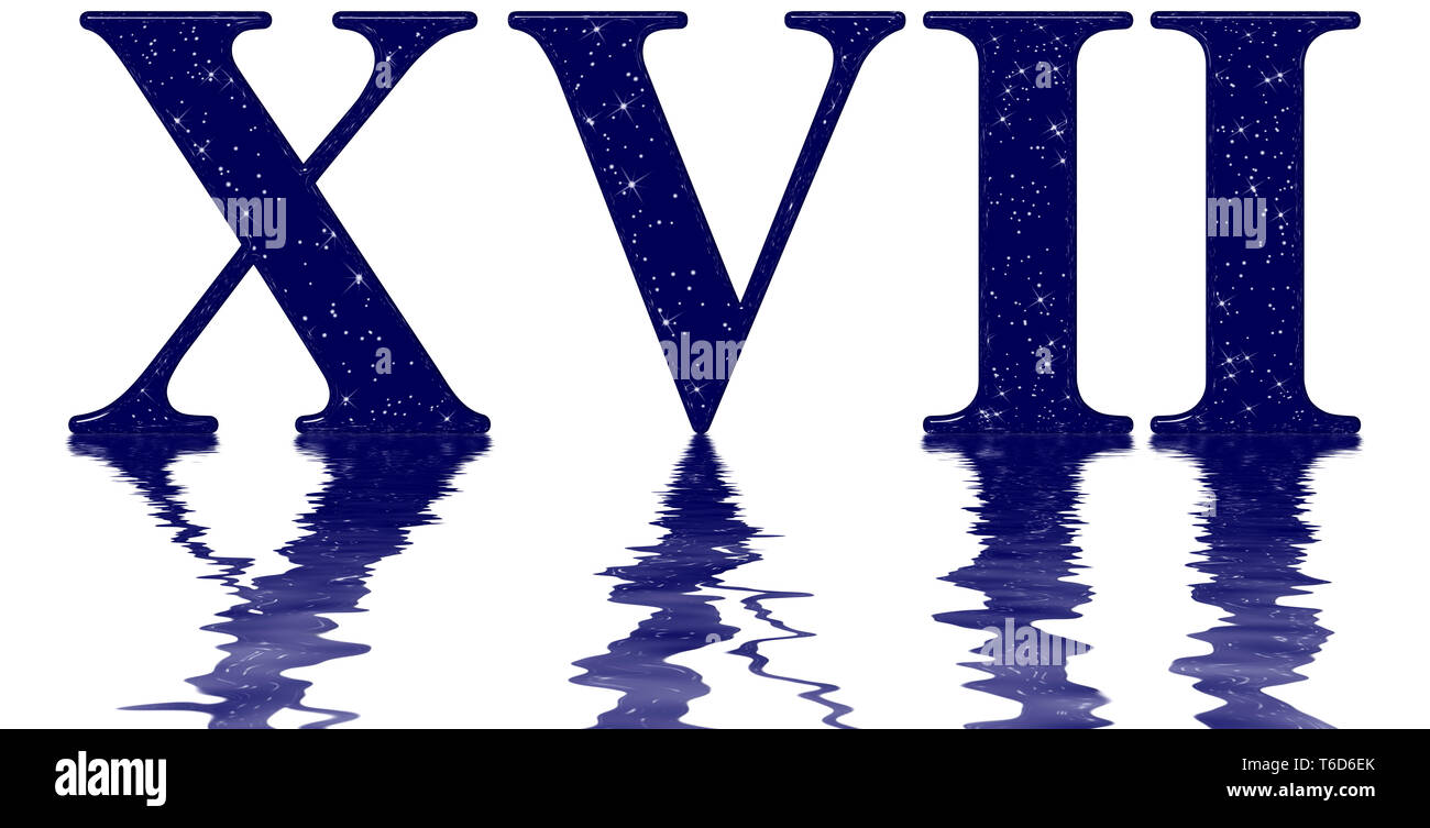 Roman numeral 17 Cut Out Stock Images & Pictures - Alamy