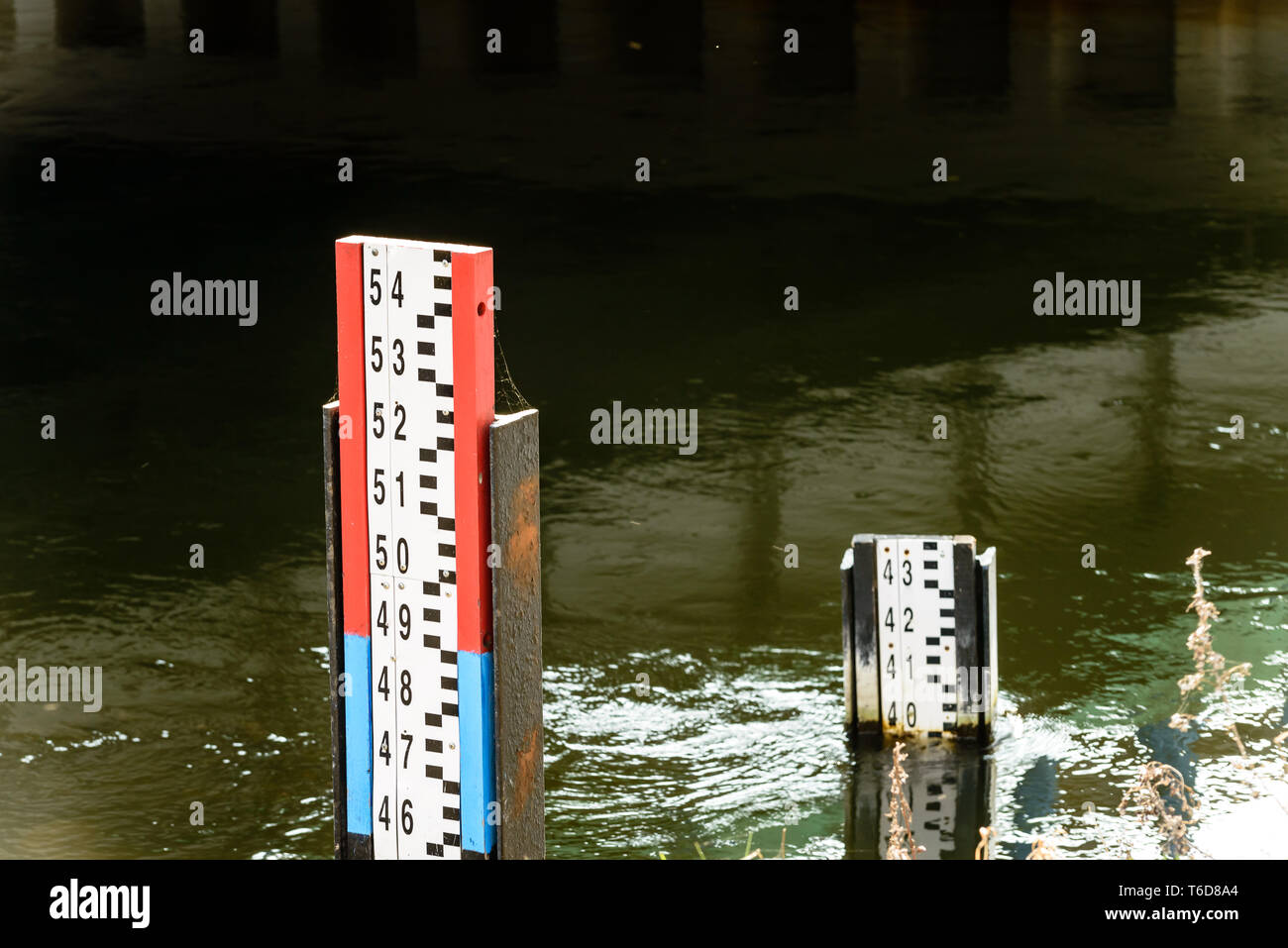 Water level measurement gauge hi-res stock photography and images - Alamy