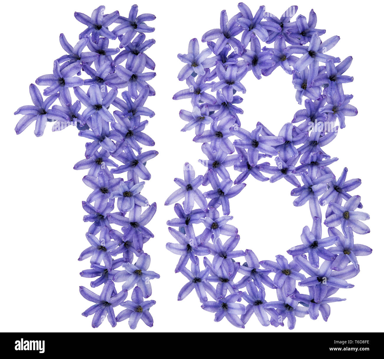Numeral 18 eighteen isolated on hi-res stock photography and images - Alamy
