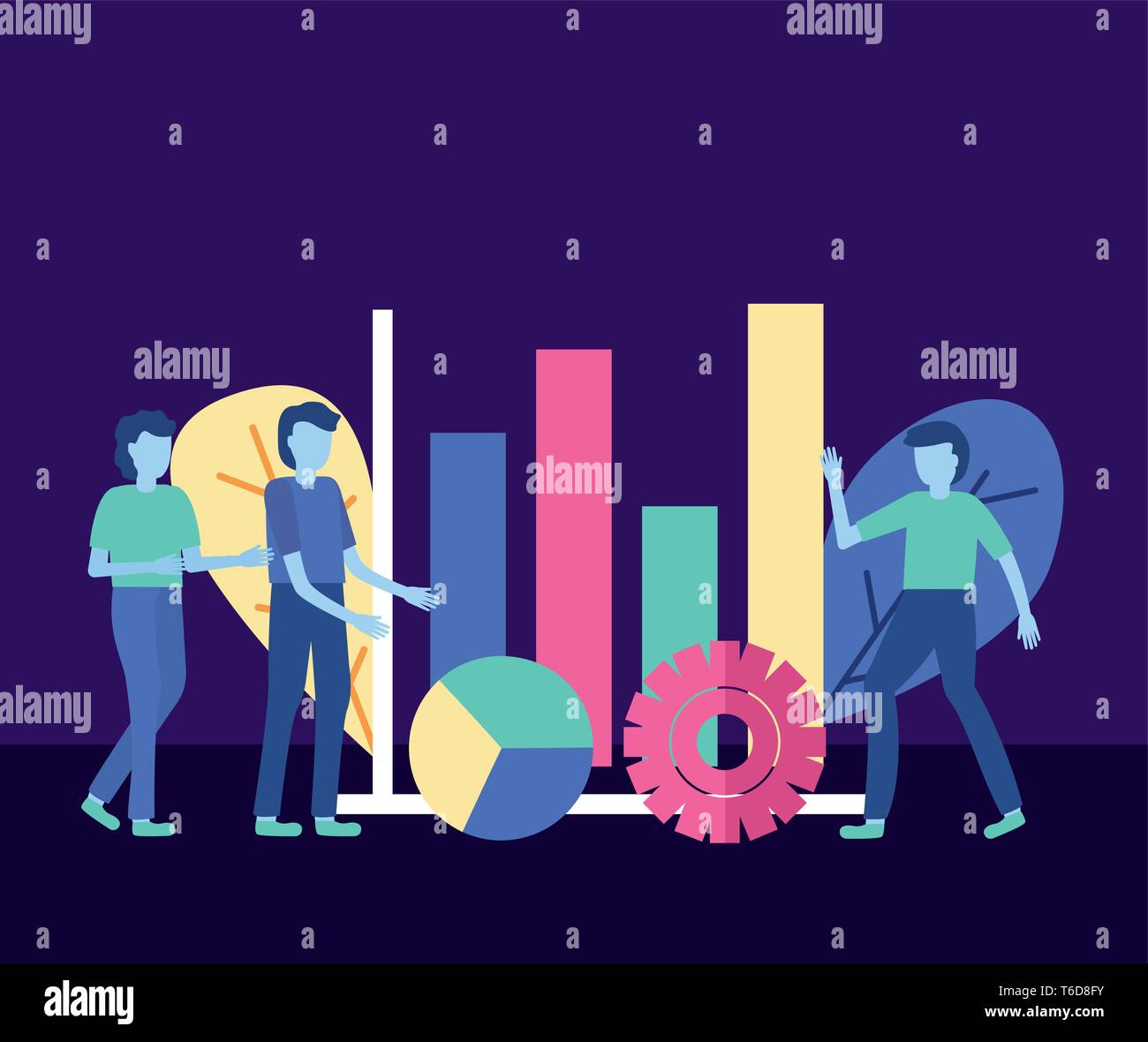 business people report financial Stock Vector Image & Art - Alamy