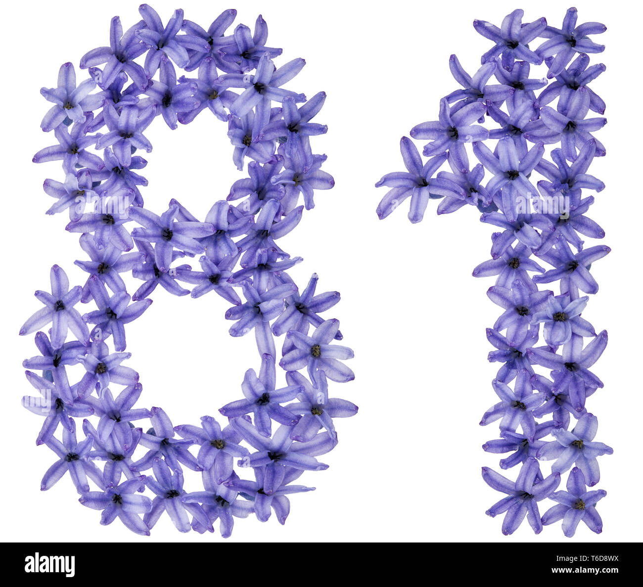 Happy birthday number 81 greeting hi-res stock photography and images ...