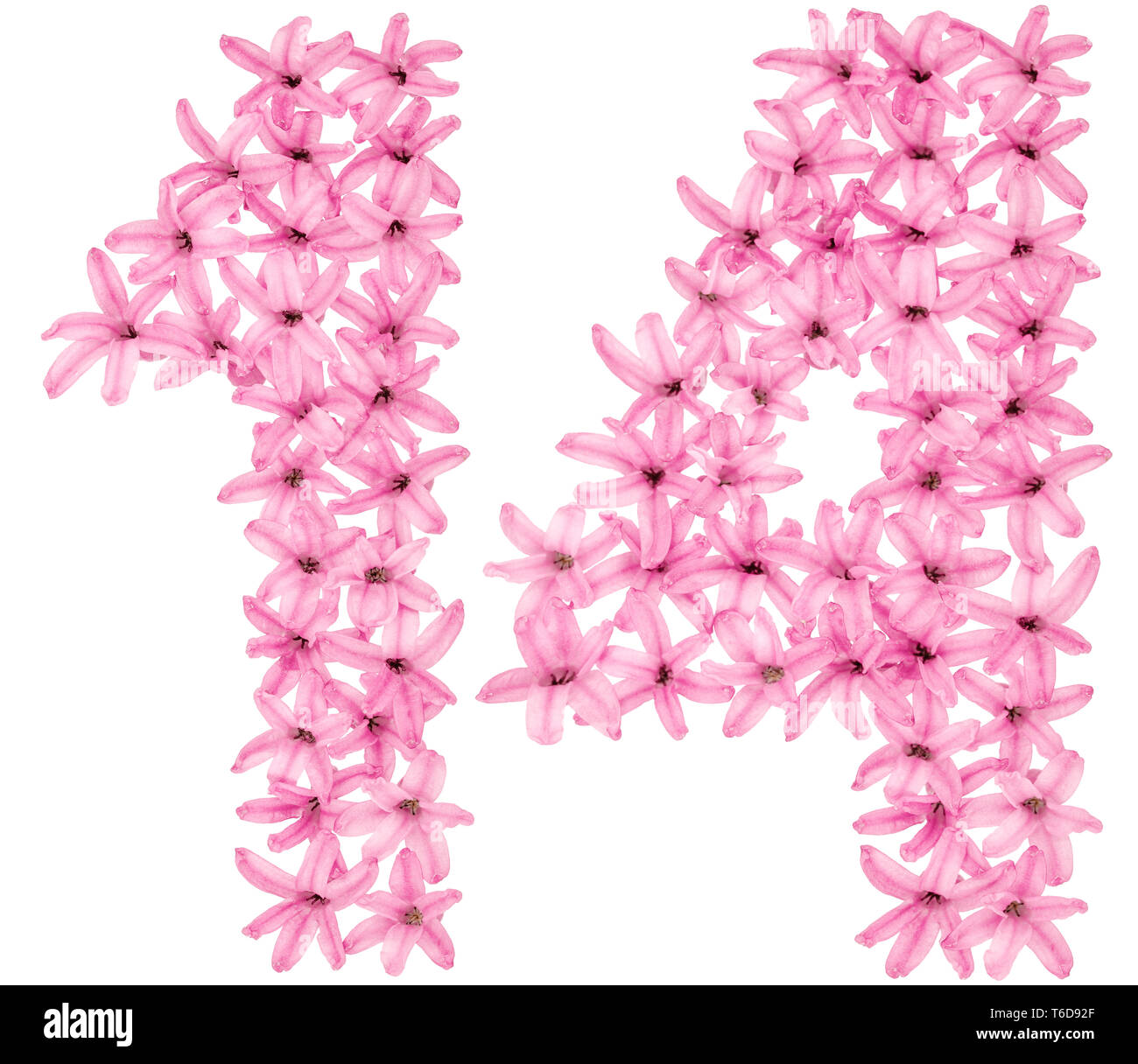 Numeral 14 fourteen isolated on hi-res stock photography and images - Alamy