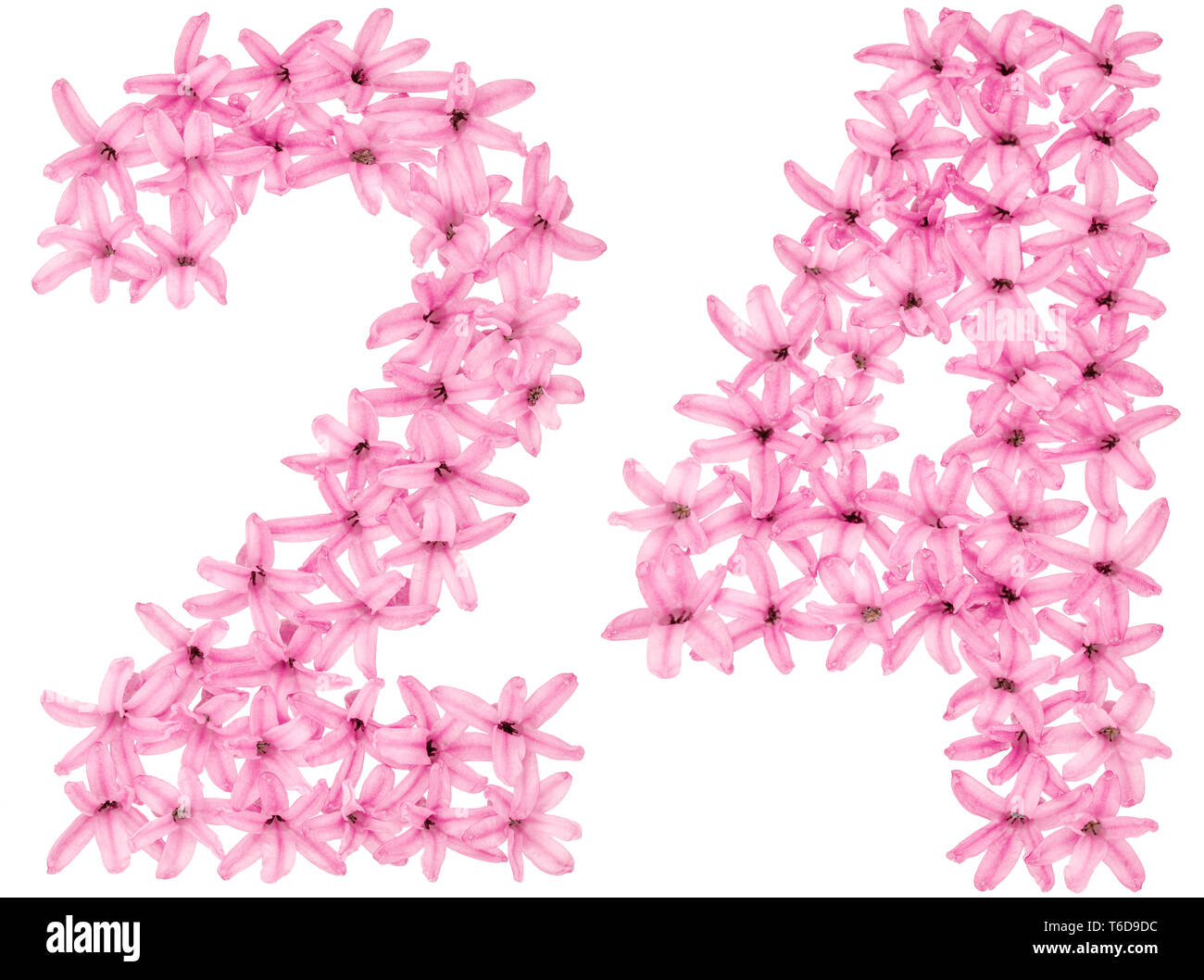 Happy birthday number 24 greeting Cut Out Stock Images & Pictures - Alamy