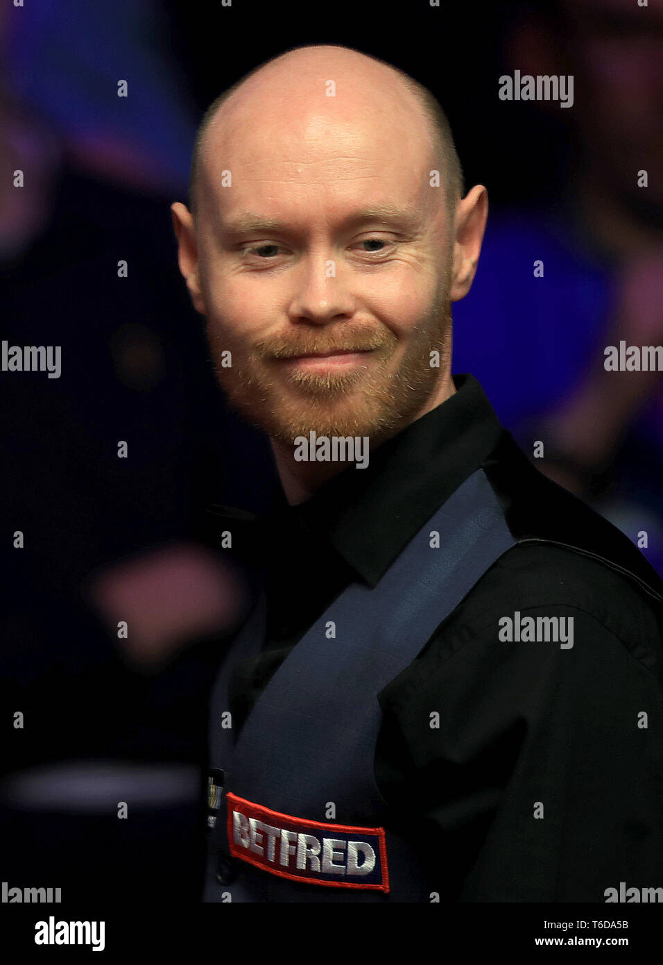 Gary Wilson in action against Ali Carter during day eleven of the 2019 ...