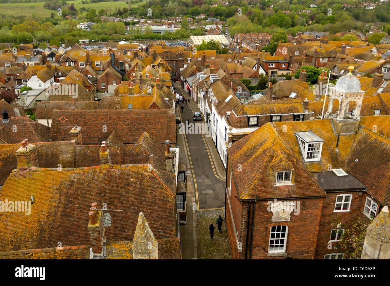 Views of Rye UK from the church tower Stock Photo - Alamy