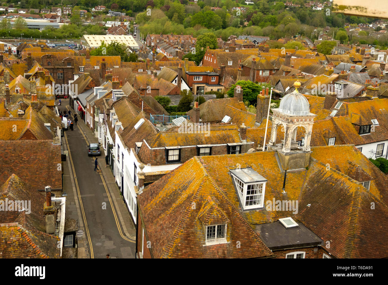 Views of Rye UK from the church tower Stock Photo - Alamy