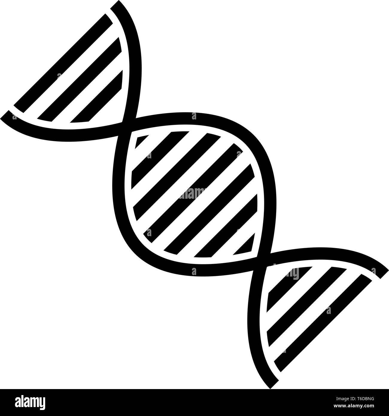 DNA symbol, Vector illustration, DNA icon concept of medical science ...