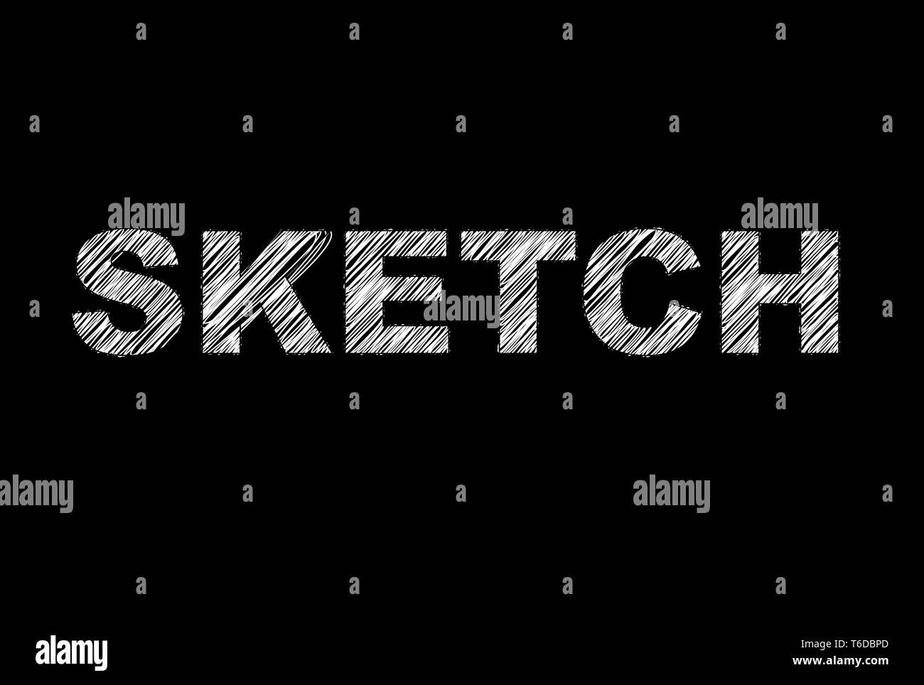 Sketch Scribble Text. Vector illustration Stock Vector Image & Art - Alamy