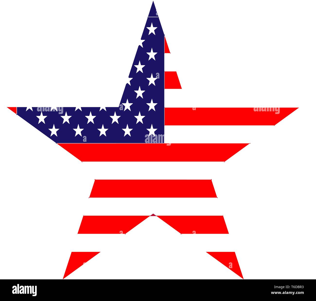 American flag star vector icon Stock Vector Image & Art - Alamy
