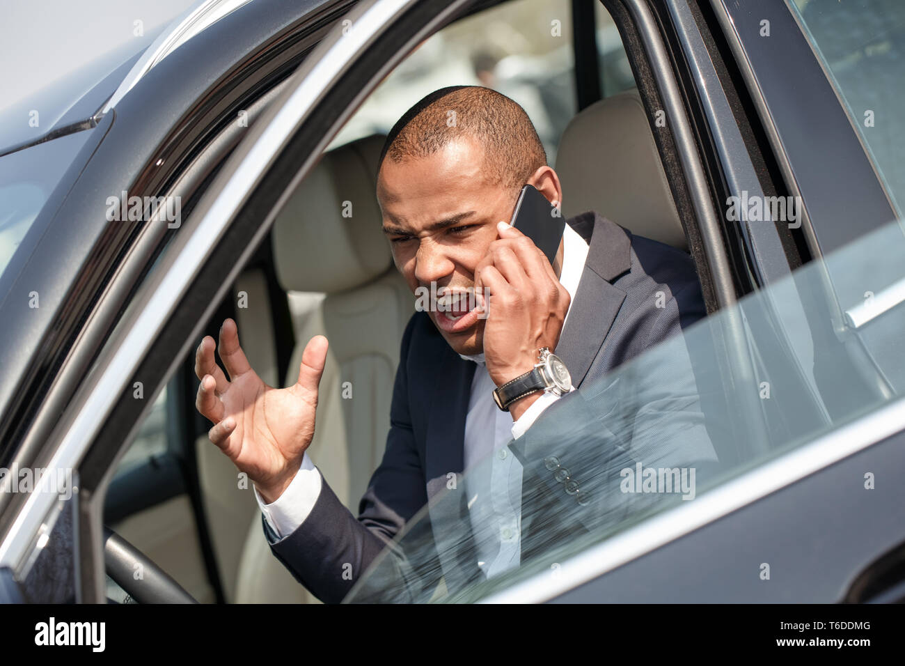 Angry young man front door hi-res stock photography and images - Alamy