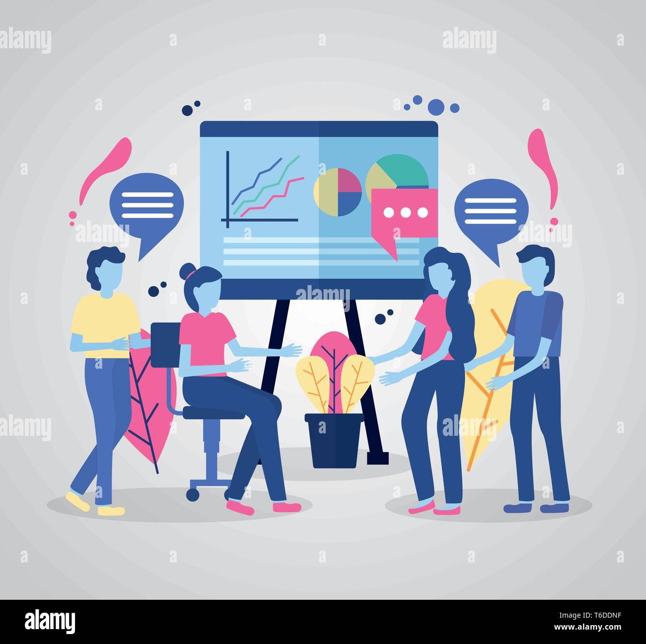 business people report Stock Vector Image & Art - Alamy