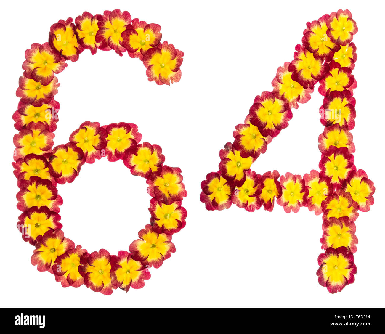 Numeral 64 sixty four isolated hi-res stock photography and images - Alamy