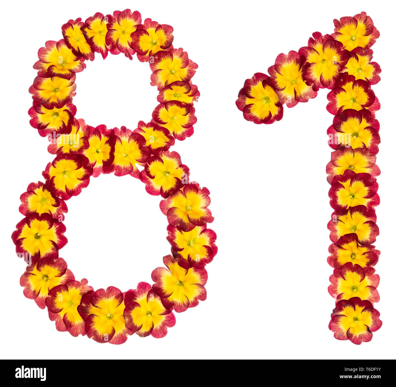 Happy birthday number 81 greeting hi-res stock photography and images ...