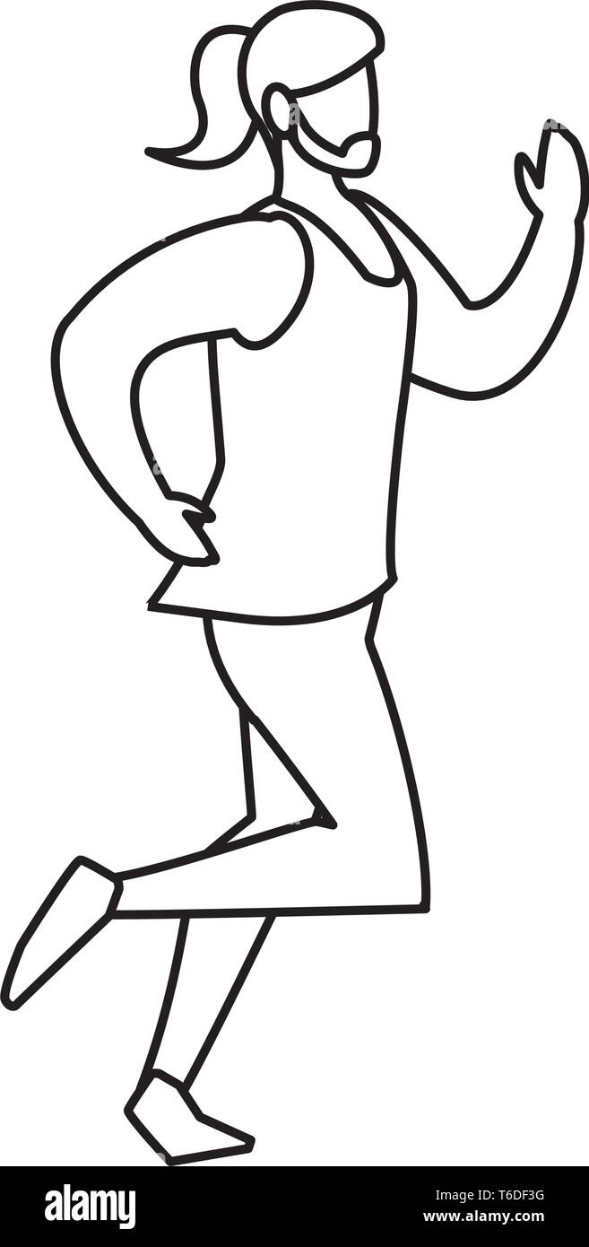 athletic man running character vector illustration design Stock Vector ...