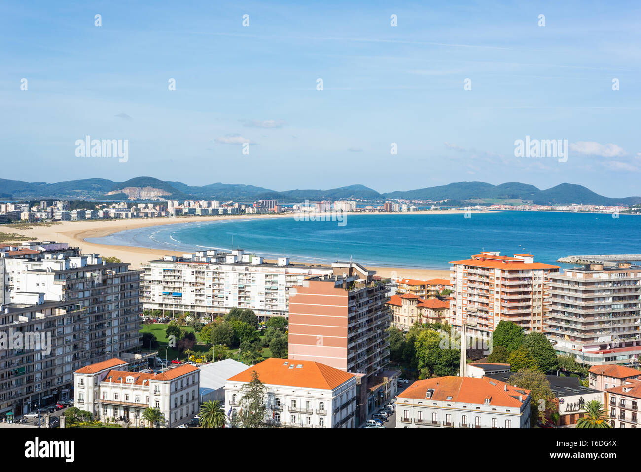 Fantastic beaches in Laredo, in the north of Spain Stock Photo - Alamy