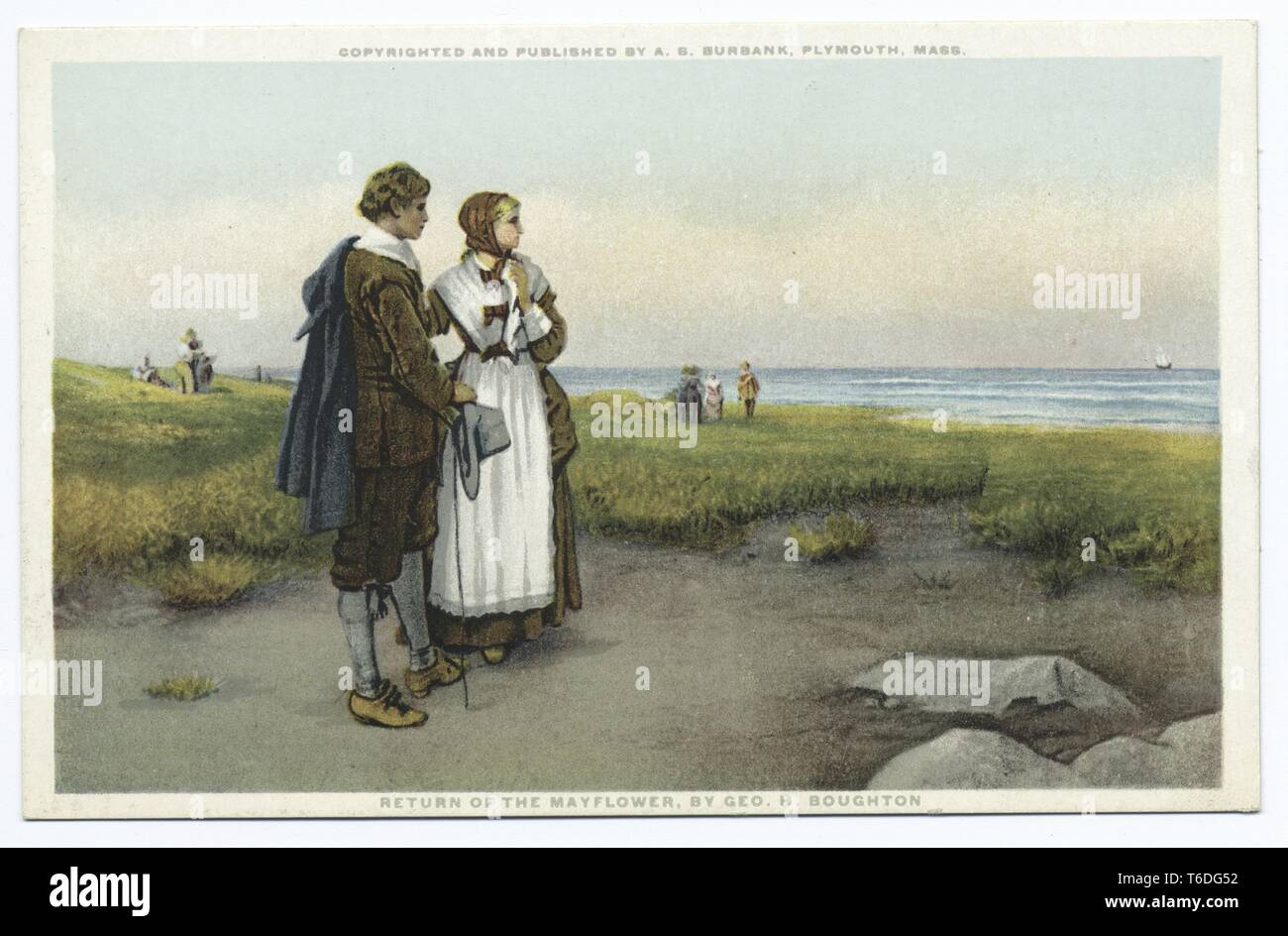 Mayflower painting hi-res stock photography and images - Alamy
