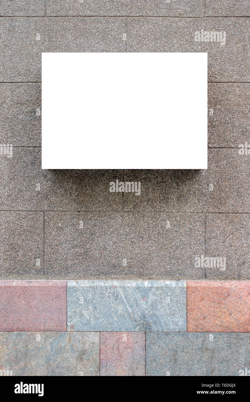 Blank rectangle signboard hi-res stock photography and images - Alamy