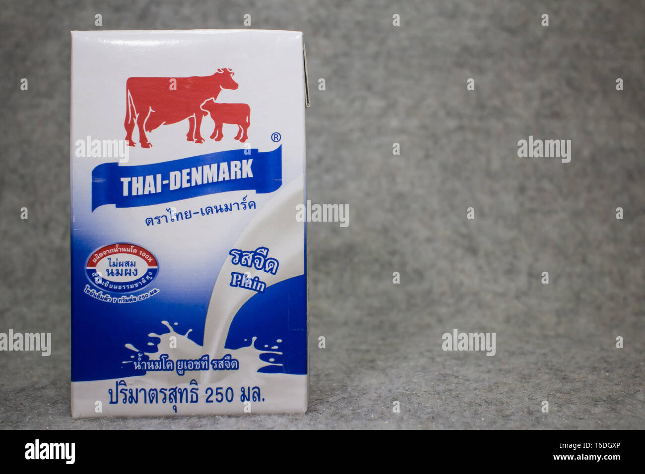 Chiangmai, Thailand - April 30 2019: Thai Denmark uht Milk. Product ...