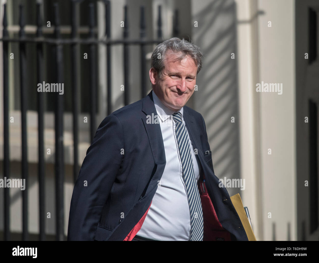 London 30th April 2019 Damian Hinds Education Secretary Arriving