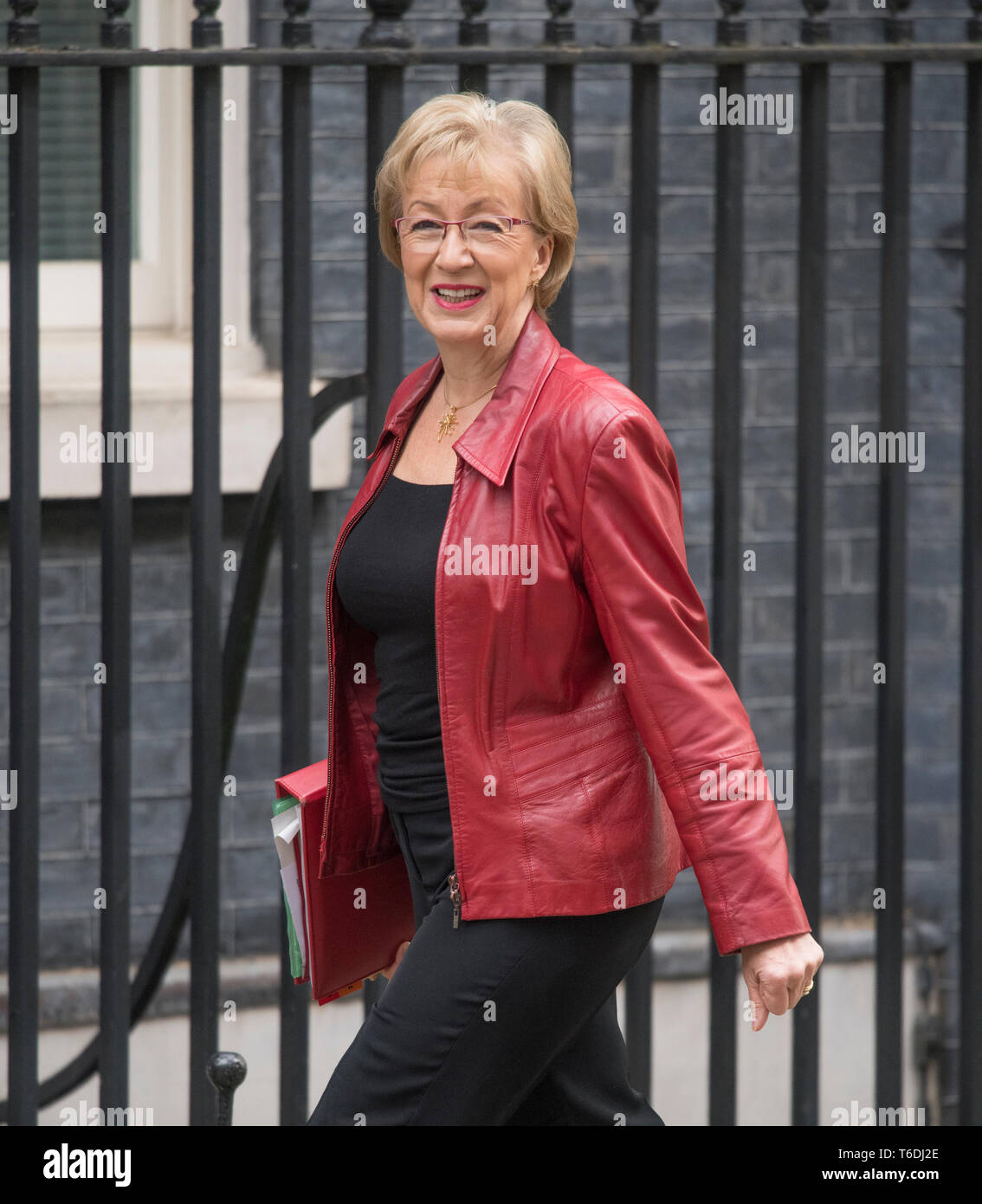 London, 30th April 2019. Leader of the Commons Andrea Leadsom arriving ...