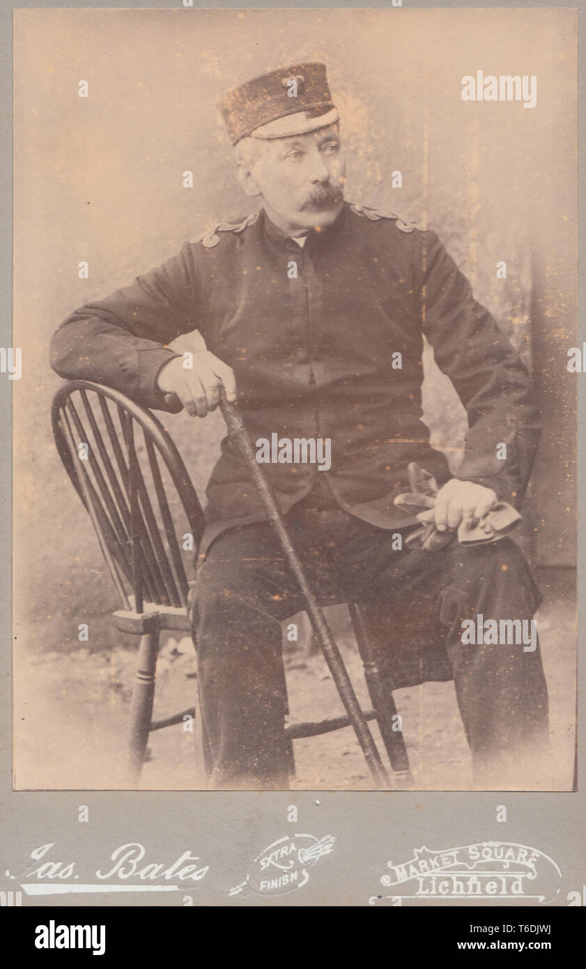 Victorian Lichfield, Staffordshire Cabinet Card of a High Ranking ...