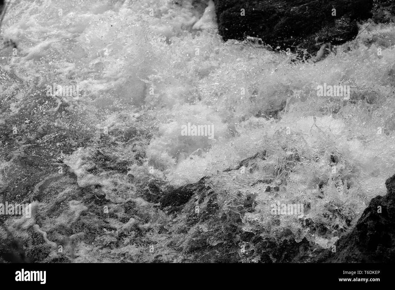 Beautiful mountain and river Black and White Stock Photos & Images - Alamy