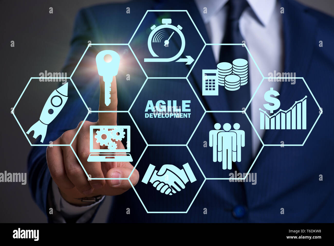 Concept of agile software development Stock Photo - Alamy