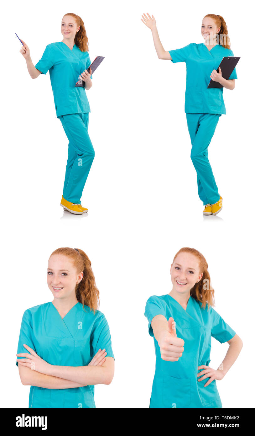Patient document nurse Cut Out Stock Images & Pictures - Alamy