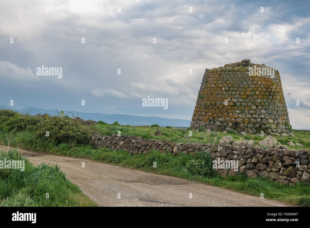 Nuraghe near Nuoro, Central Sardinia, Italy. Among thousands of ancient ...