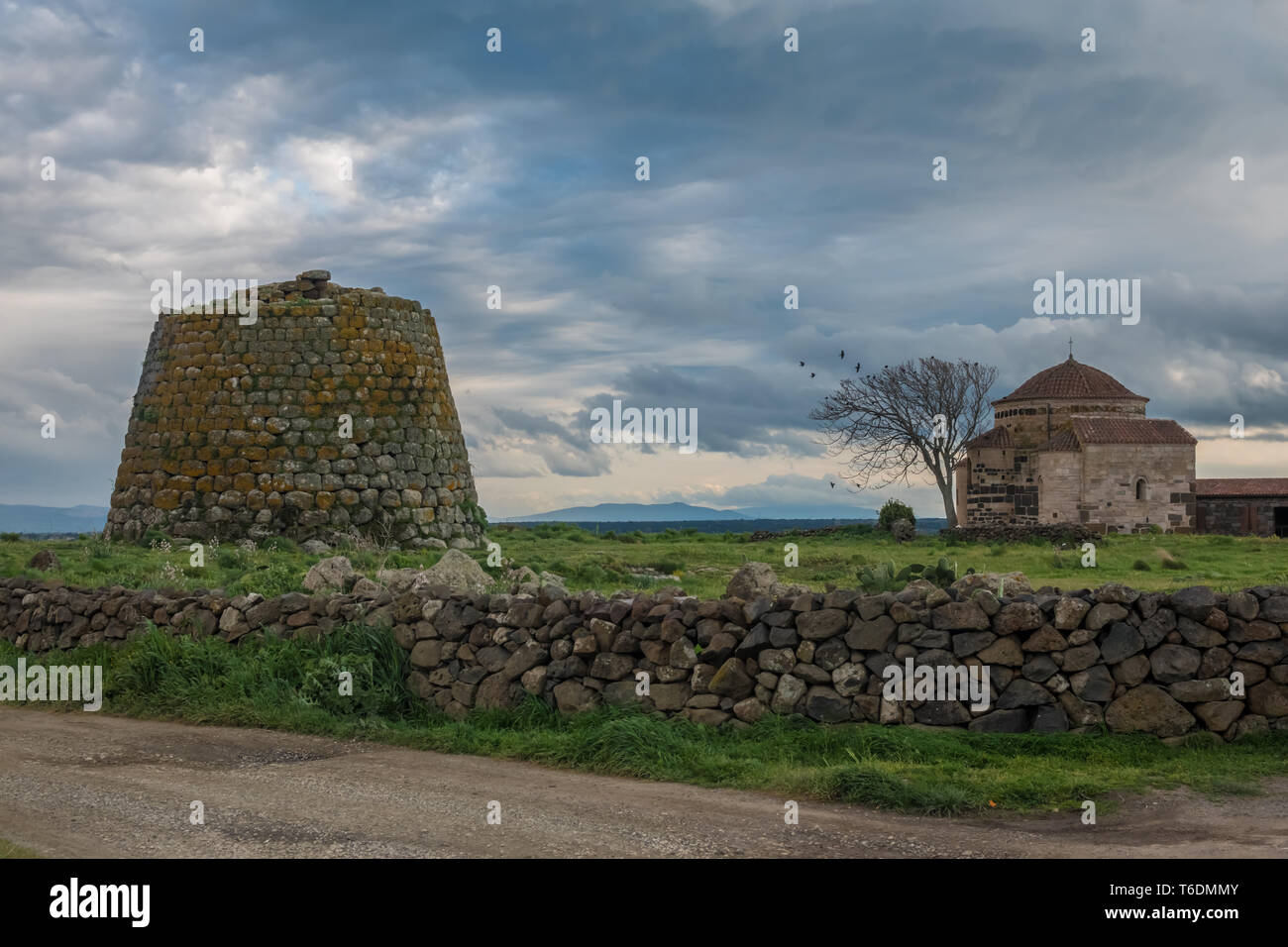 Nuraghe near Nuoro, Central Sardinia, Italy. Among thousands of ancient ...