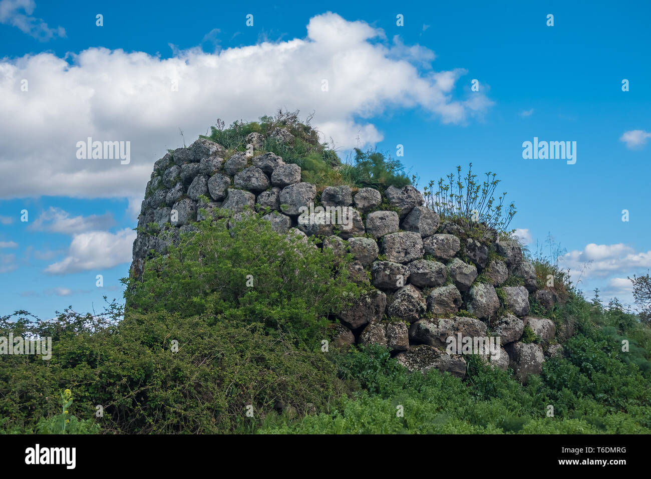 Nuraghe near Nuoro, Central Sardinia, Italy. Among thousands of ancient ...