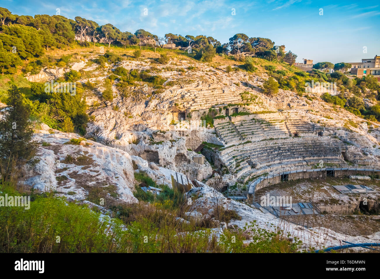 The Roman Amphitheatre of Cagliari, Sardinia, Italy. Built in the 2nd ...